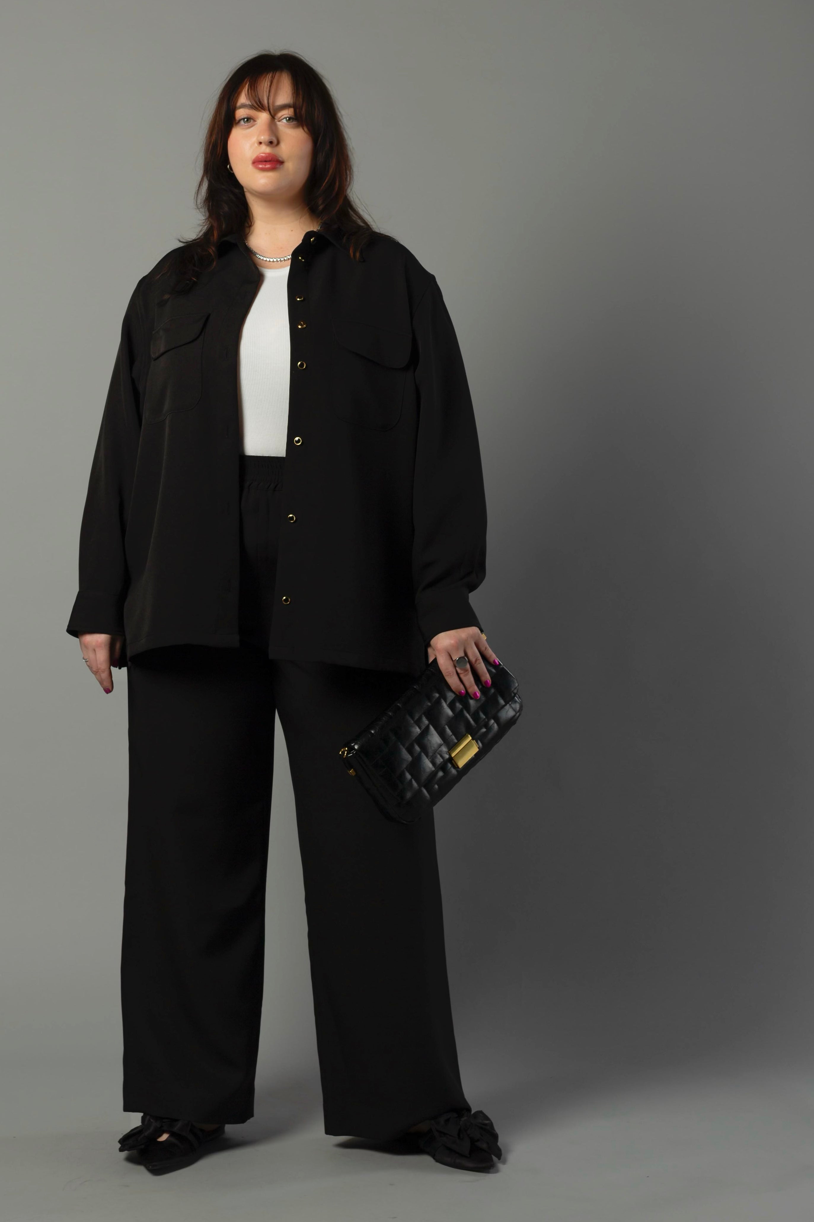 Riley & Payton Pajama Style Co-Ordinated Set Black – Baacal