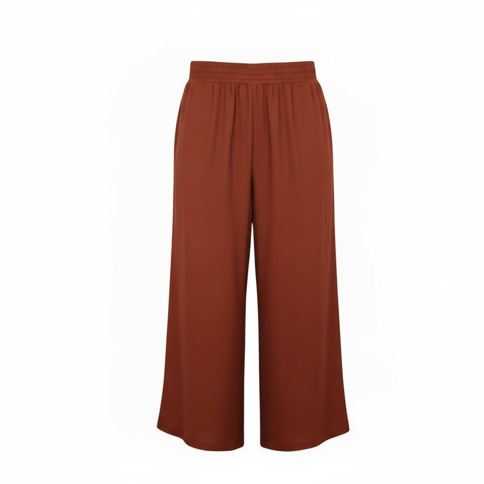 Riley Wide Pajama Style Pant- Terracotta – Baacal